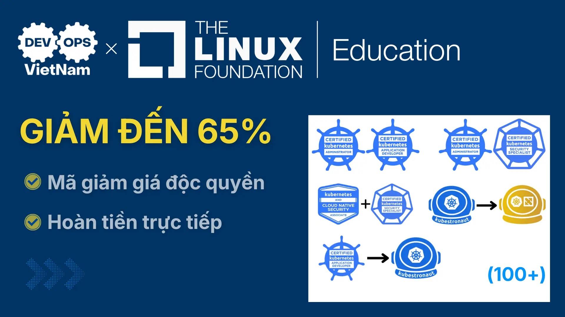 DevOps VietNam x Linux Foundation: Mã Độc Quyền & Hoàn Tiền | Mega May 2026